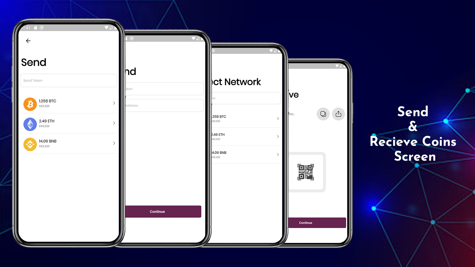 xCoin - Crypto Wallet with Buy and Exchange Bitcoin Flutter App UI Kit by AppDevsX
